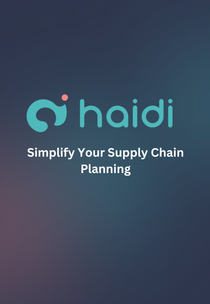 Haidi | AI-Powered Demand & Inventory Planning